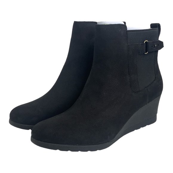 UGG | Shoes | Ugg Indra Waterproof Leather Platform Wedge Womens ...